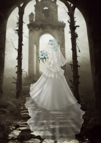 piapro(ピアプロ)|イラスト「幻想ウエディングミク」