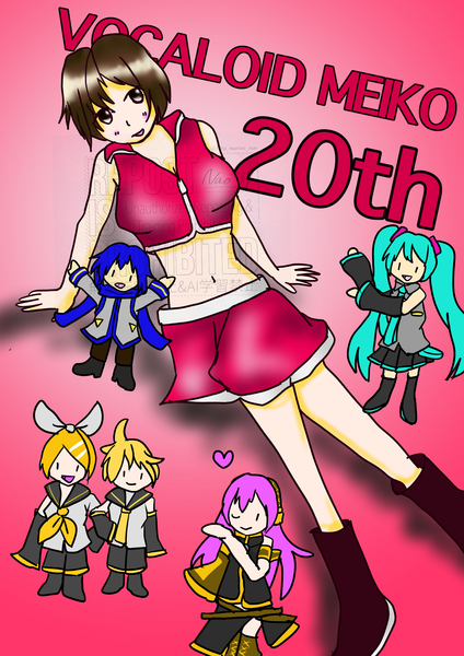 イラスト「MEIKO20周年！」