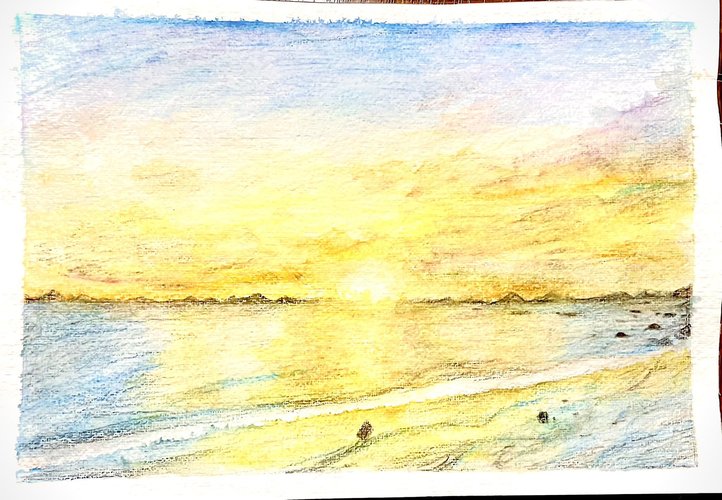 piapro(ピアプロ)|イラスト「砂浜夕景」