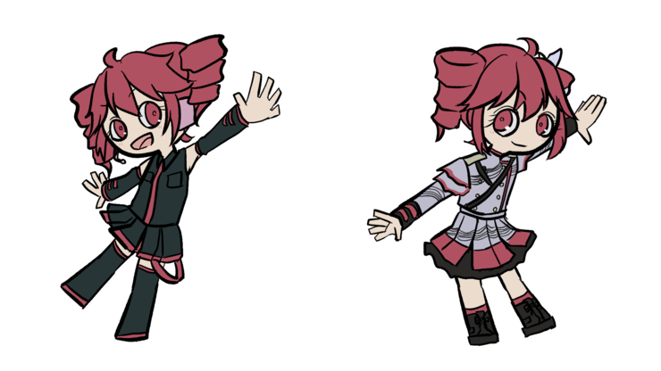 piapro(ピアプロ)|イラスト「重音テト UTAU&SynthesizerV ミニキャラ」